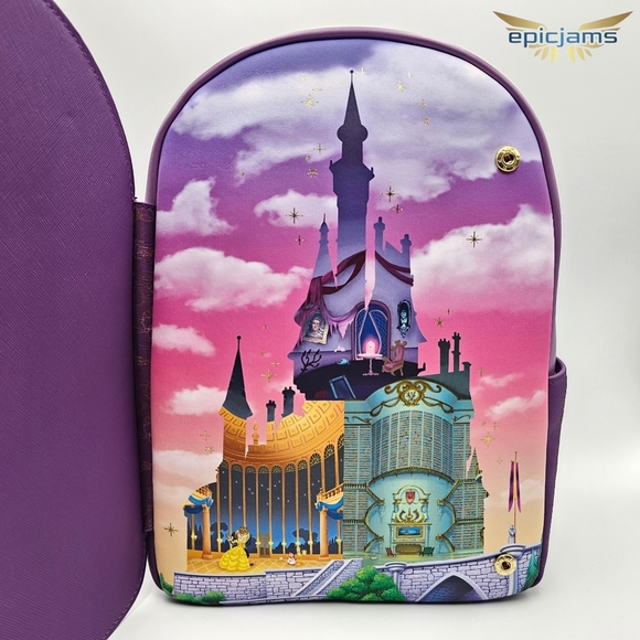 Loungefly | Bags | Loungefly Disney Beauty And The Beast Castle ...